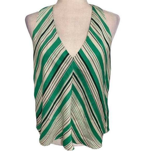 Zara | Tops | Zara Green Stripe Tank | Poshmark